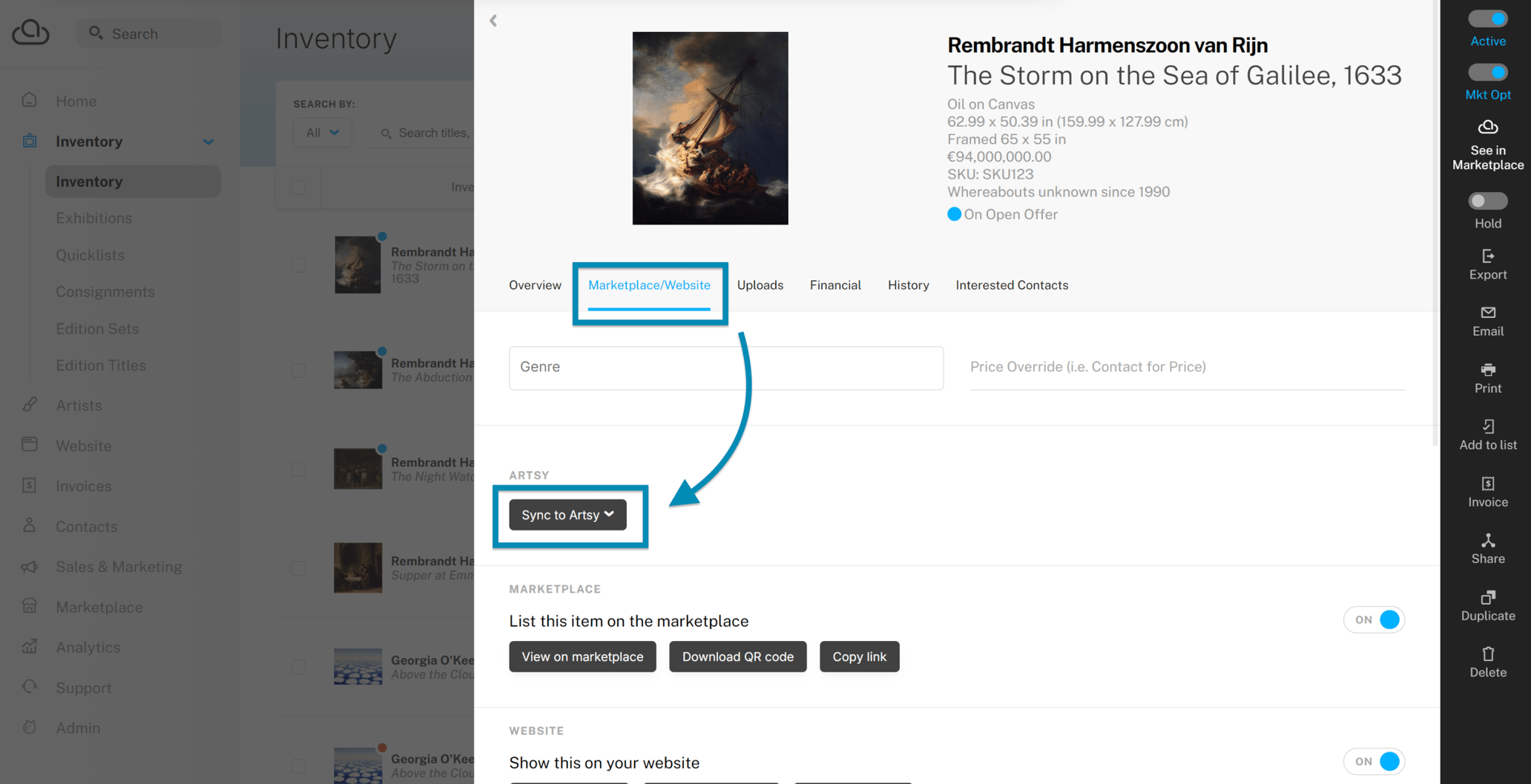 Artsy x ArtCloud: How to connect your accounts together